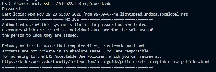 Logging Into A Course Specific Account On ieng6 | cse15l-lab-reports